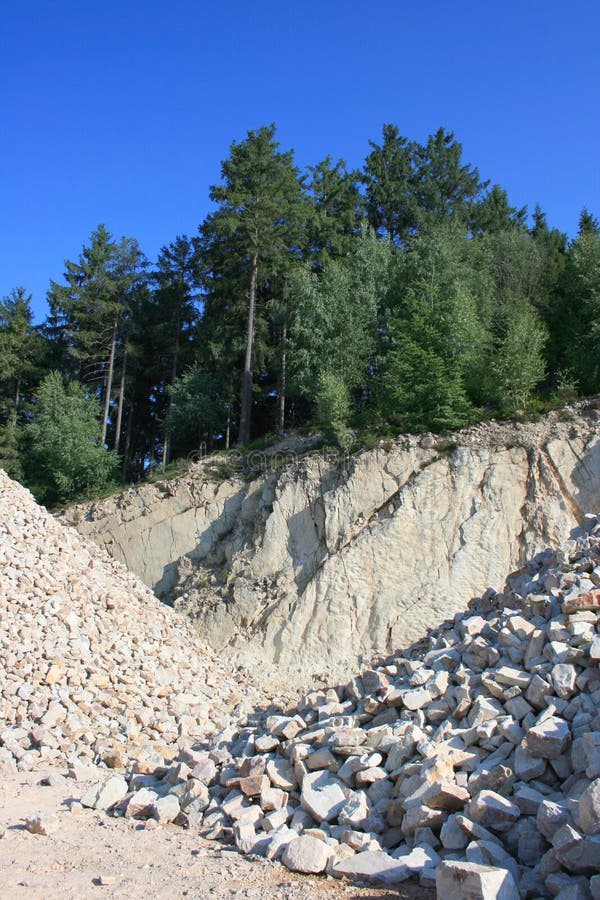 In the quarry stock image. Image of hill, mining, pebble - 16769105