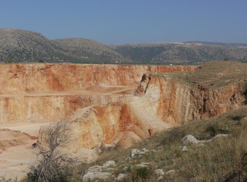 A quarry stock image. Image of riprap, geology, open - 27948403