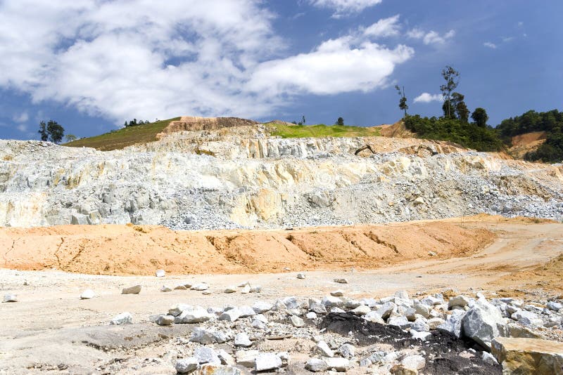 Strip Mining on a Hillside stock image. Image of mining - 1927593