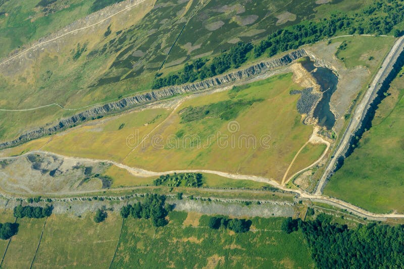 Quarry from Above stock image. Image of removal, minerals - 284708267