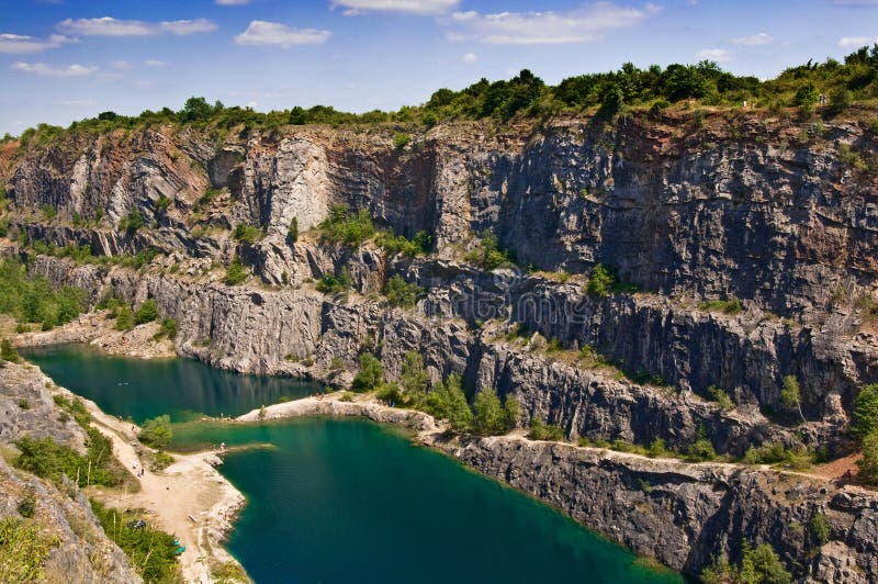 Quarry America stock image. Image of artificial, nature - 15428283