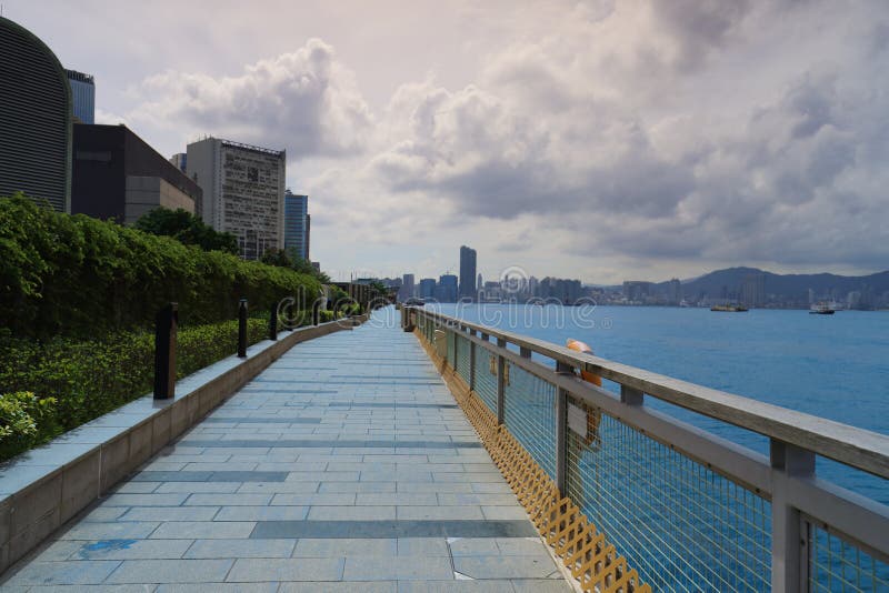 Quarry Bay Promenade stock photo. Image of quarry, travel - 55710218