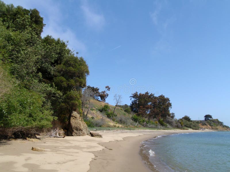 Quarry Beach on Angel Island Stock Photo - Image of scenery, horizon ...