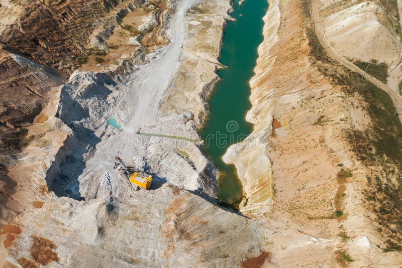 Extraction of Minerals by the Open Method. Mining, Extraction of Rocks ...