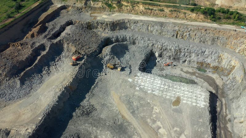 Quarry for the Extraction of Granite. Granite Quarry. Stock Image ...