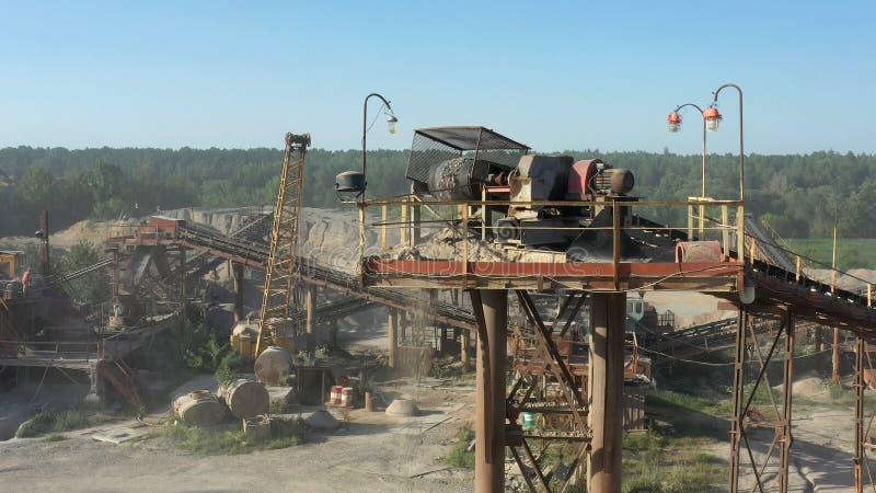 Quarry for the Extraction of Granite. Granite Quarry. Stock Photo ...