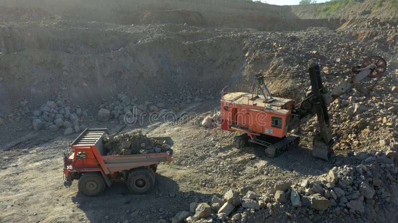 Quarry for the Extraction of Granite. Granite Quarry. Stock Photo ...
