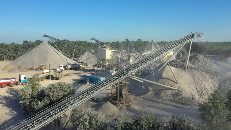 Quarry for the Extraction of Granite. Granite Quarry. Stock Image ...