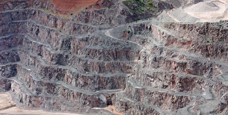 Quarry Face stock image. Image of dirt, face, roads, extract - 15582103