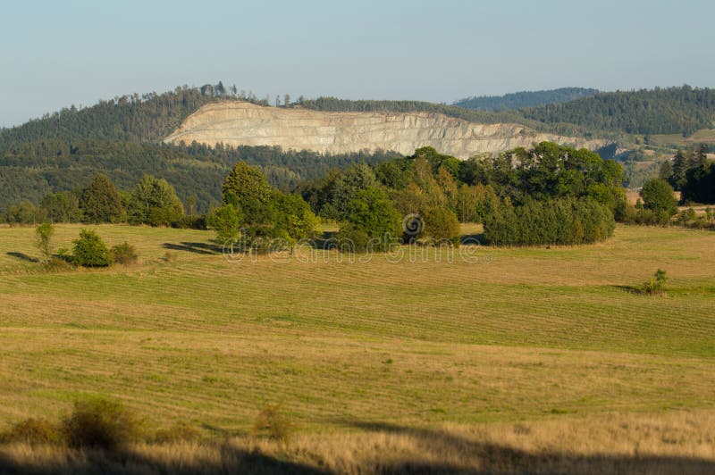 Quarry Gabro in Nowa Ruda Slupiec Stock Image - Image of environment ...