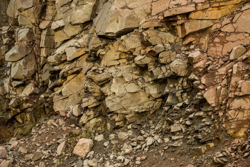 At the Quarry Gravel Geology Texture Stock Image - Image of building ...