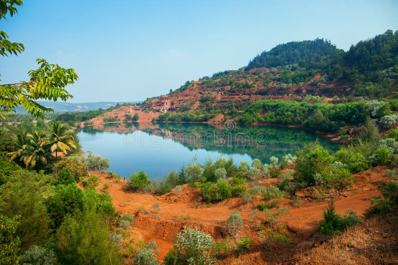 Quarry in India stock photo. Image of reservoir, mountain - 50602328