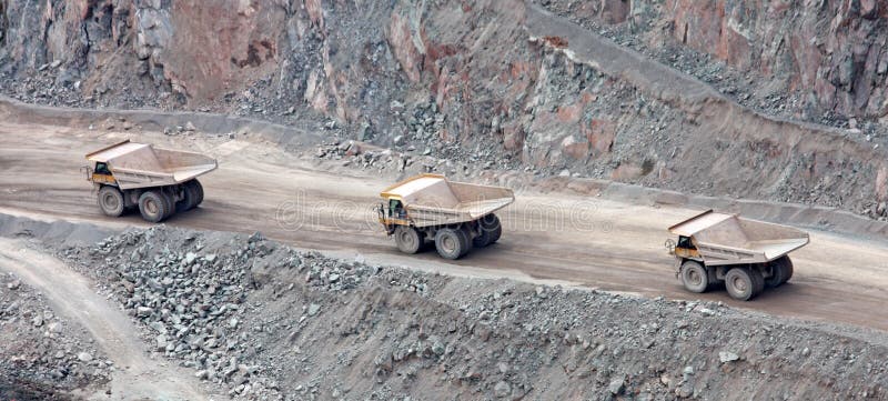 Quarry Lorries. stock image. Image of transportation - 14470749