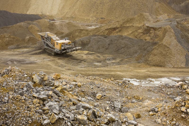 Quarry machinery stock image. Image of mineral, heavy - 8075225