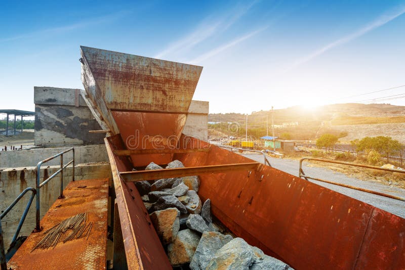 Quarry Machinery and Equipment Stock Image - Image of transport ...