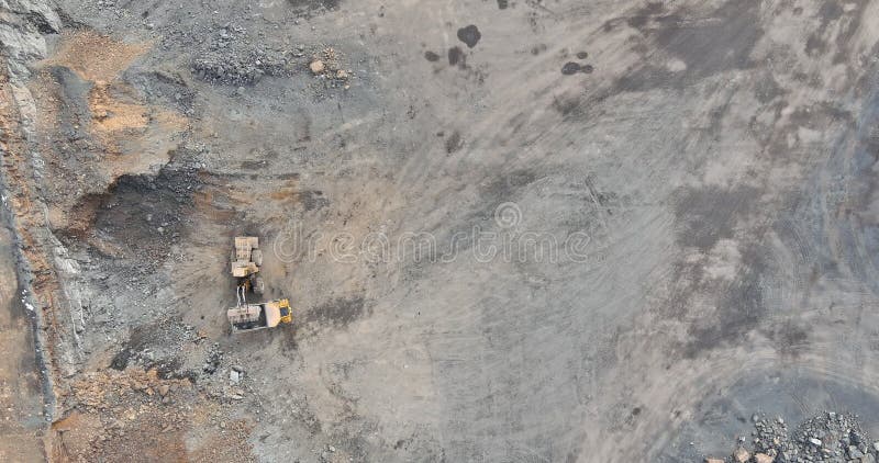 Quarry Mining Dump Truck Transporting Stone in a Quarry Stock Video ...