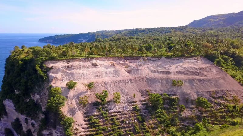Quarry for Mining on Java Island. Aerial View Stock Video - Video of ...