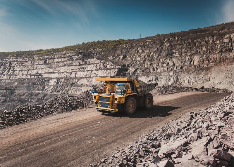 Quarry Mining in a Quarry by Machines Stock Image - Image of handmade ...