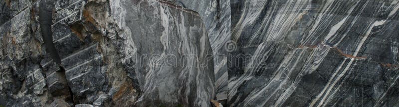 Quarry of Natural Deposits of Marble. Stock Photo - Image of career ...
