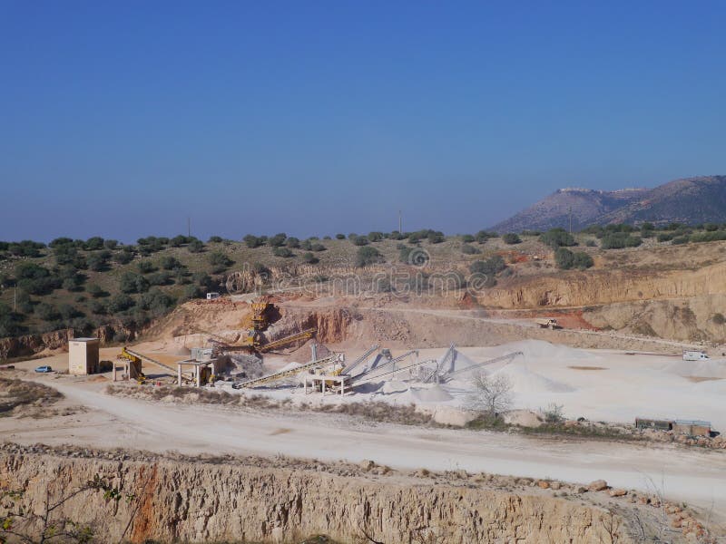 Quarry is an open pit mine stock image. Image of dimension - 27810997