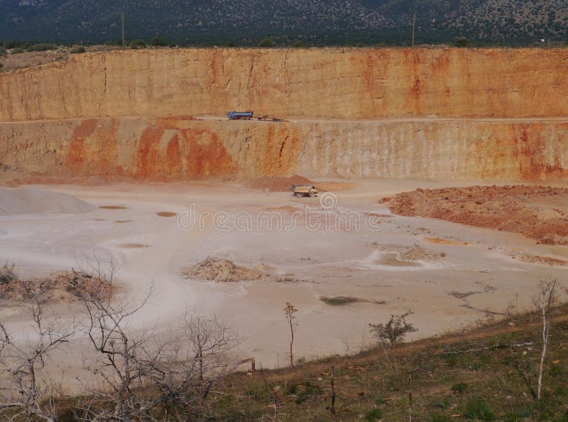 Quarry is an open pit mine stock image. Image of dimension - 27811023