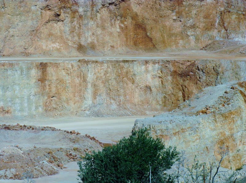 A Quarry is an Open Pit Mine Stock Photo - Image of building ...