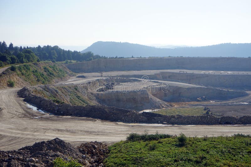 Quarry and road stock photo. Image of obsolete, quarry - 65013516