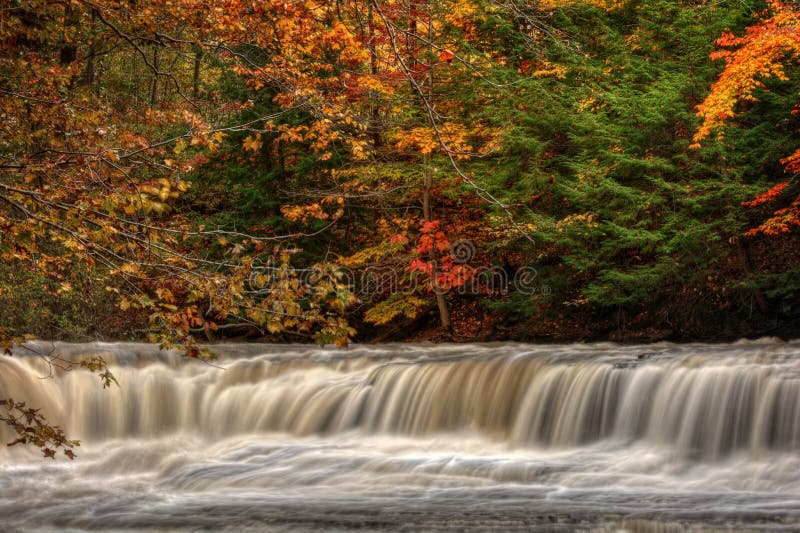 Quarry Rock Falls stock image. Image of falls, fall, colorful - 46524345