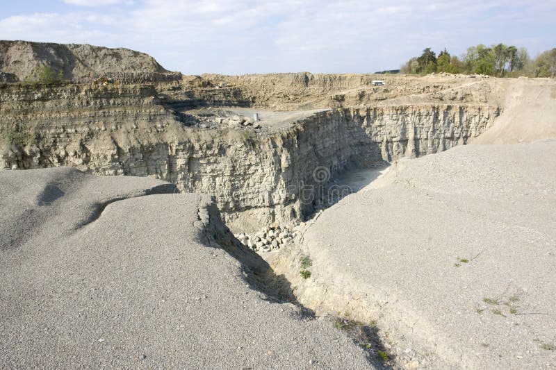 Quarry scenery stock image. Image of openpit, land, broken - 32580525