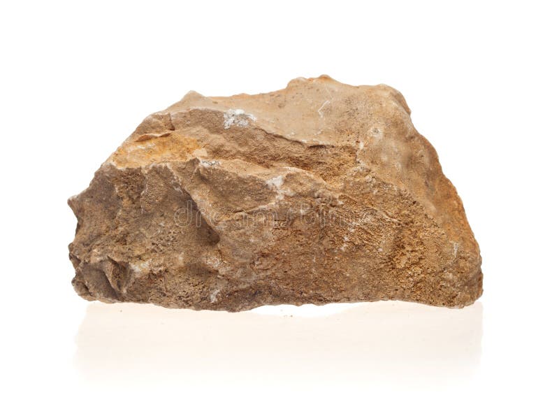 Quarry Stone on White Background Stock Photo - Image of rock, mineral ...