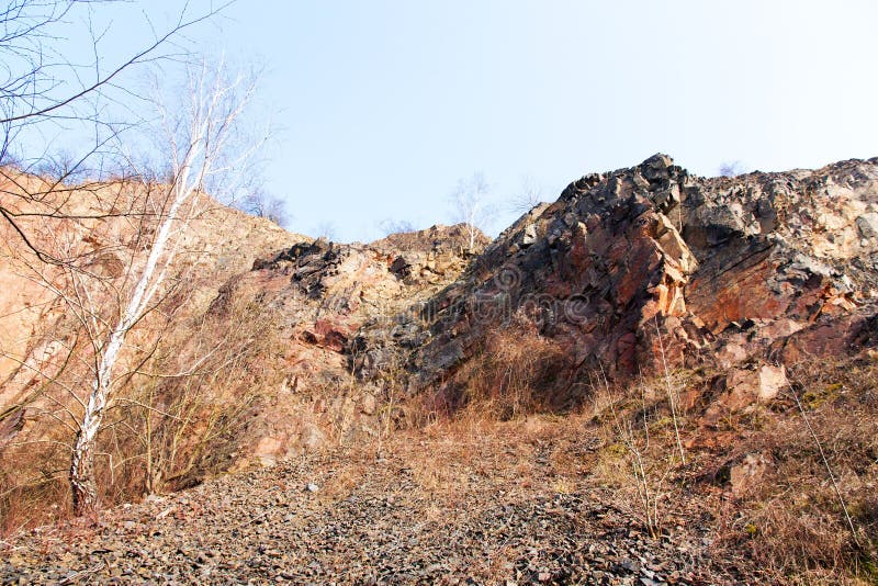 Quarry stock image. Image of cliff, rocks, stone, mined - 38329397