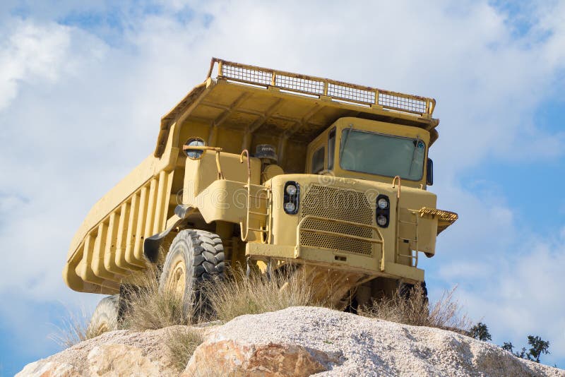Quarrying truck stock image. Image of huge, minerals - 65473047