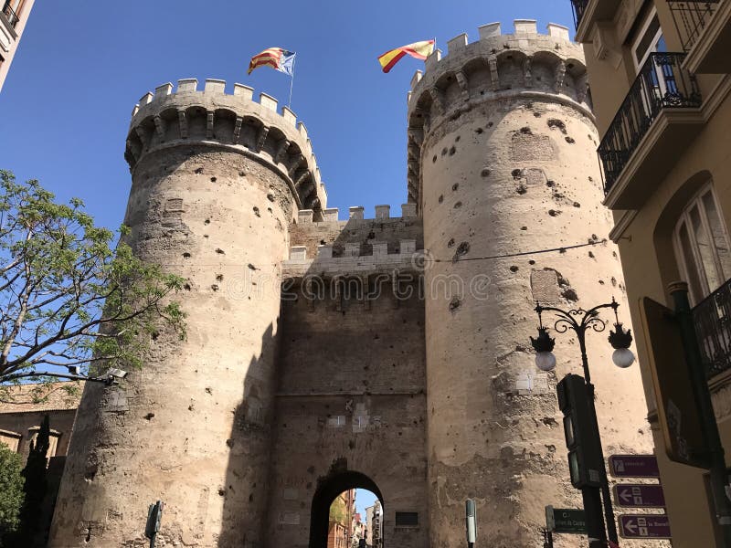 Quart Towers, Medieval Fort in Valencia, Spain Stock Image - Image of ...