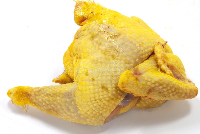 A Quarter of Capon Chicken for the Christmas Broth Stock Photo - Image ...