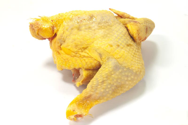 A Quarter of Capon Chicken for the Christmas Broth Stock Image - Image ...