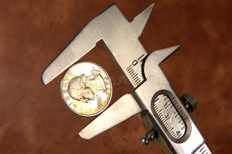 Quarter Dimensions stock photo. Image of measure, precise - 43680