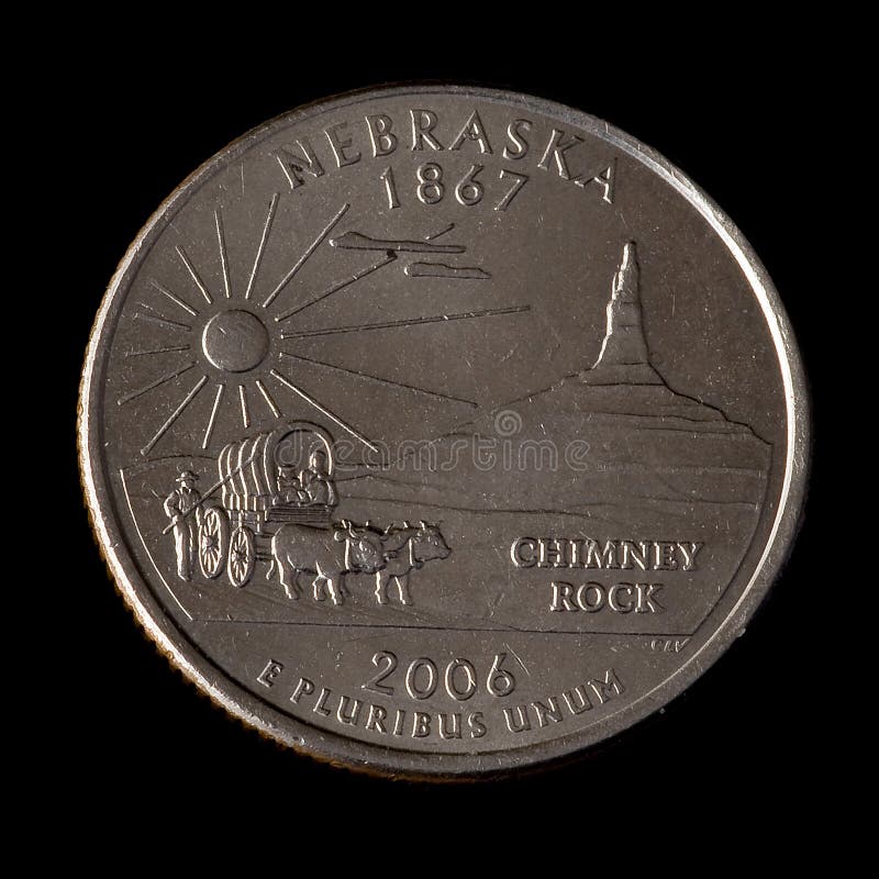 Quarter dollar from USA stock image. Image of engraving - 134197821