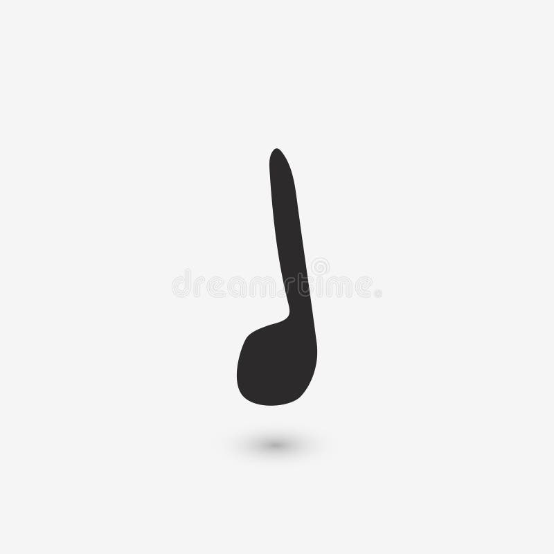 Quarter music note icon stock illustration. Illustration of isolated ...