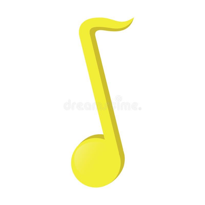 Quarter musical note stock vector. Illustration of shape - 164461377