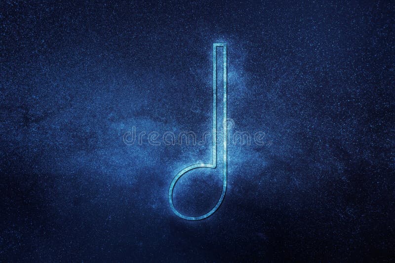 Quarter Note Symbol, Music Background Stock Illustration - Illustration ...