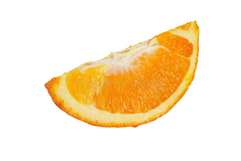 A quarter of an orange stock image. Image of healthy - 30495381