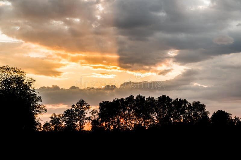 Quarter after sunset stock image. Image of agriculture - 74006261