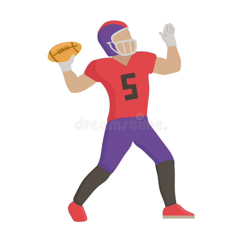 Quarterback Clipart Stock Illustrations – 291 Quarterback Clipart Stock ...