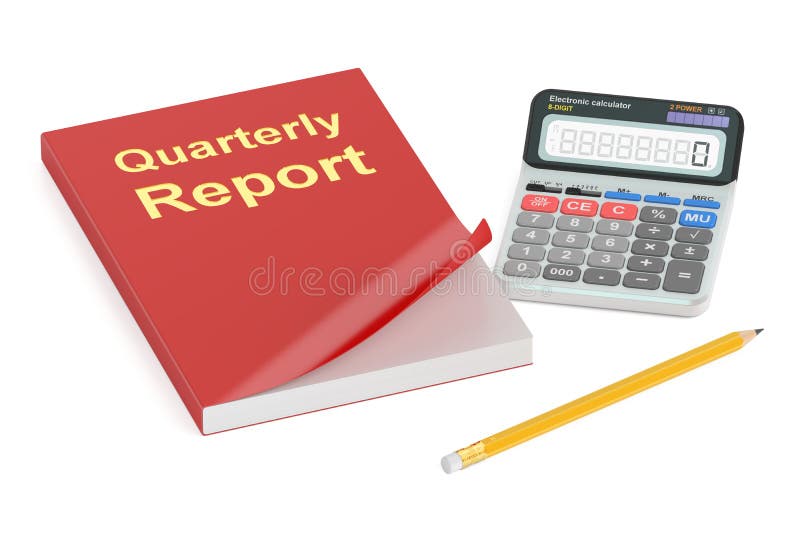 Quarterly Report Icon. Trendy Modern Flat Linear Vector Quarterly ...