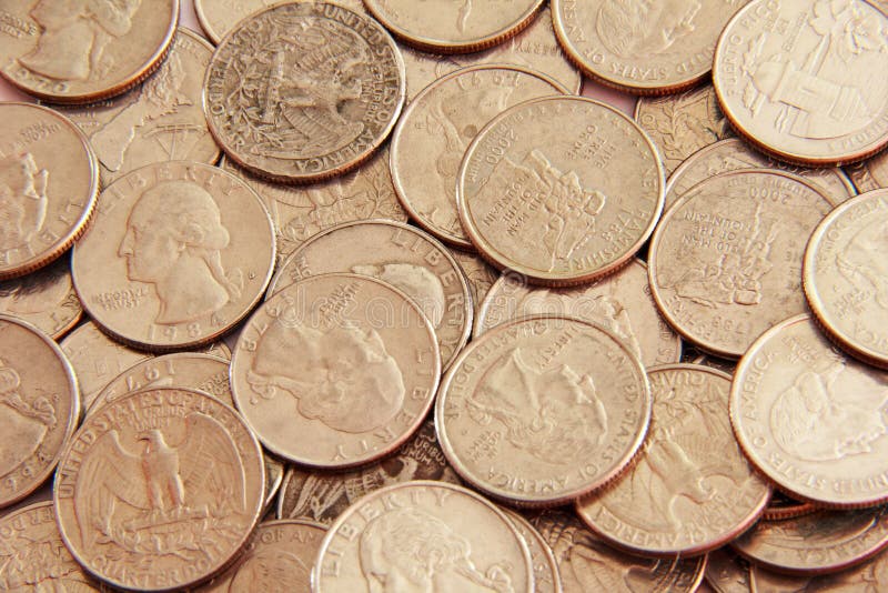 Quarters stock photo. Image of quarter, circulated, back - 37643610