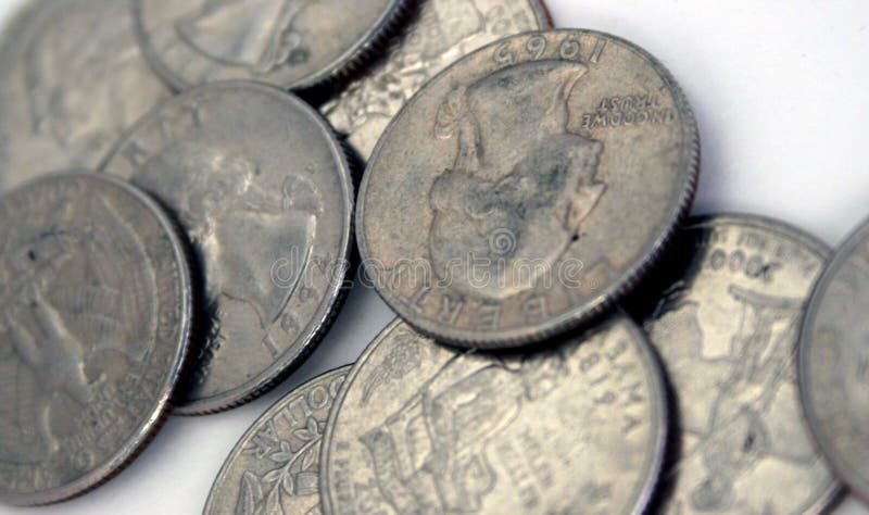 Quarters stock photo. Image of business, earn, finance, close - 83090