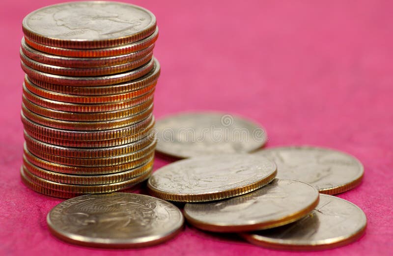 Quarters 3 stock image. Image of value, quarter, treasury - 92767