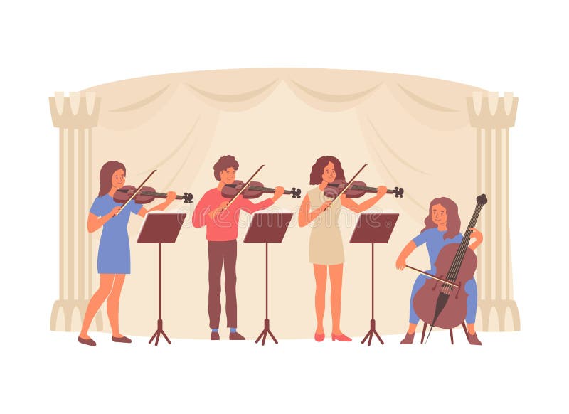 Quartet Stock Illustrations – 872 Quartet Stock Illustrations, Vectors ...
