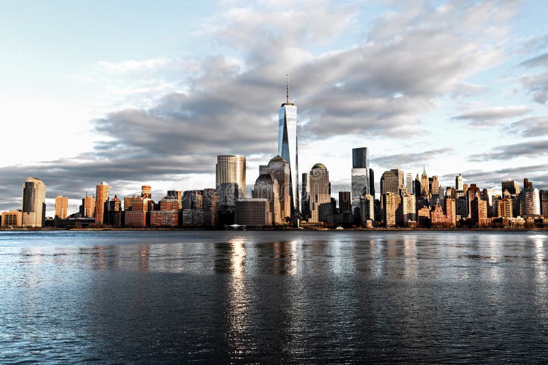 Quartier Financier De New York Image stock - Image du tourisme, hudson ...