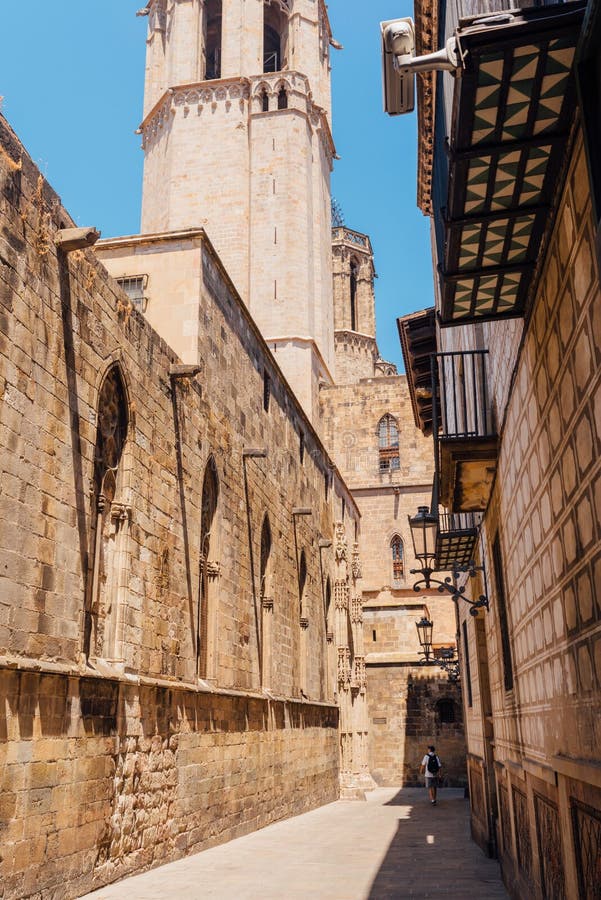 Quartier Gothique De Barcelone Photo stock éditorial - Image du ...